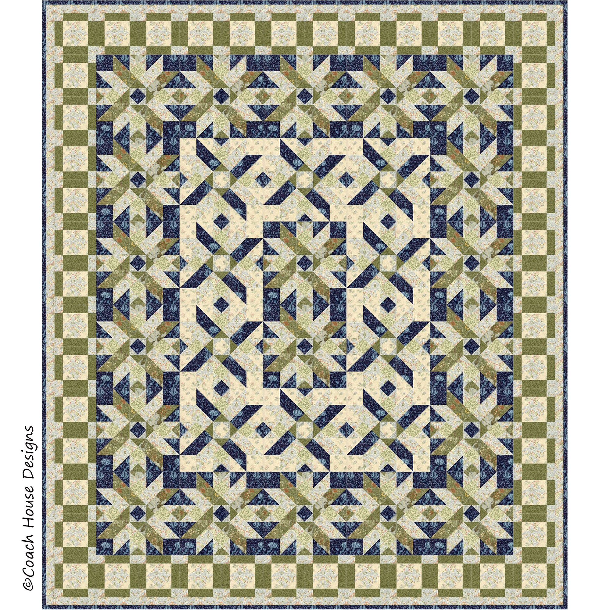 Secret Garden Downloadable PDF Quilt Pattern – Coach House Designs US