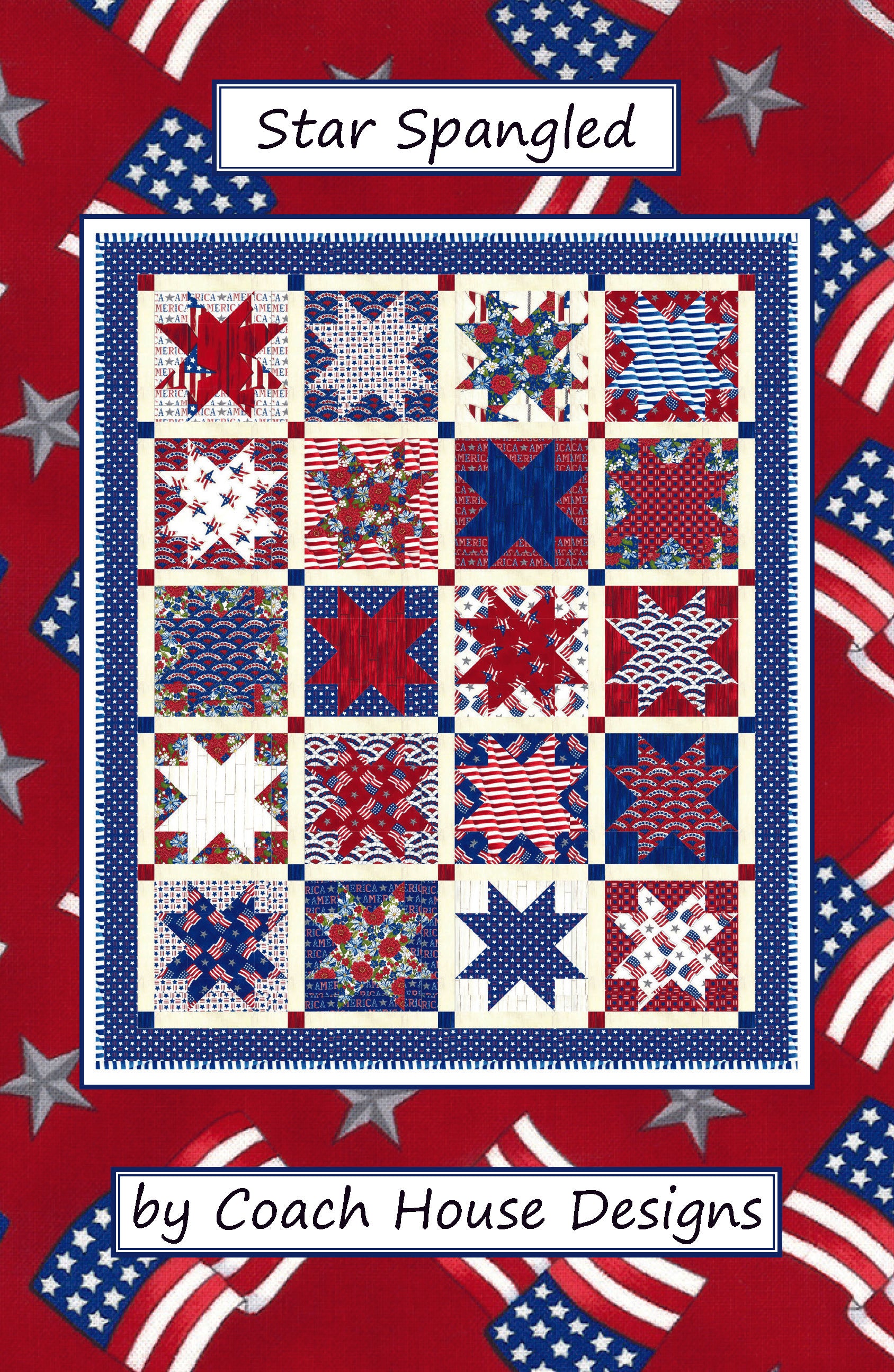 Star Spangled Downloadable PDF Quilt Pattern – Coach House Designs US
