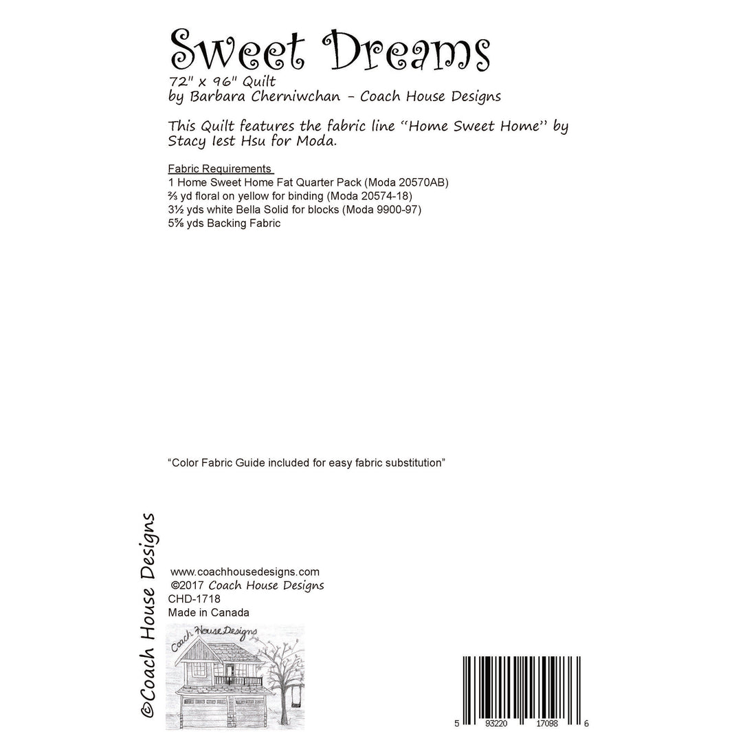 Sweet Dreams Quilt Pattern – Coach House Designs US