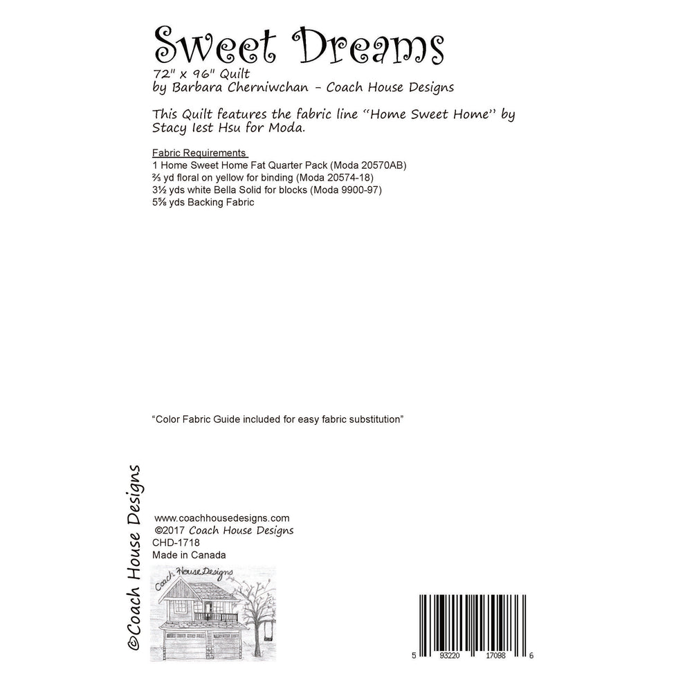 Sweet Dreams Quilt Pattern – Coach House Designs US