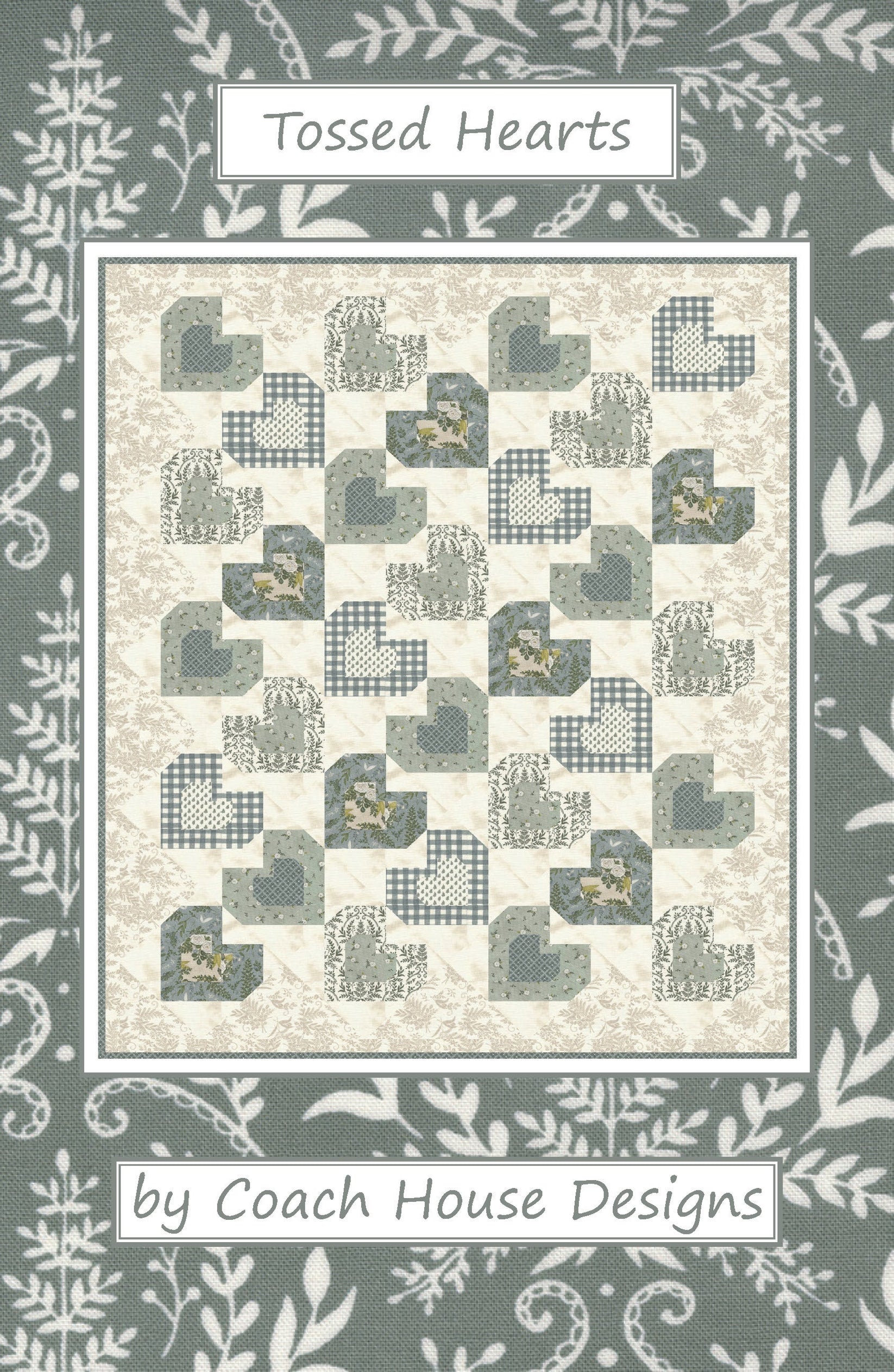 Tossed Hearts Downloadable PDF Quilt Pattern – Coach House Designs US