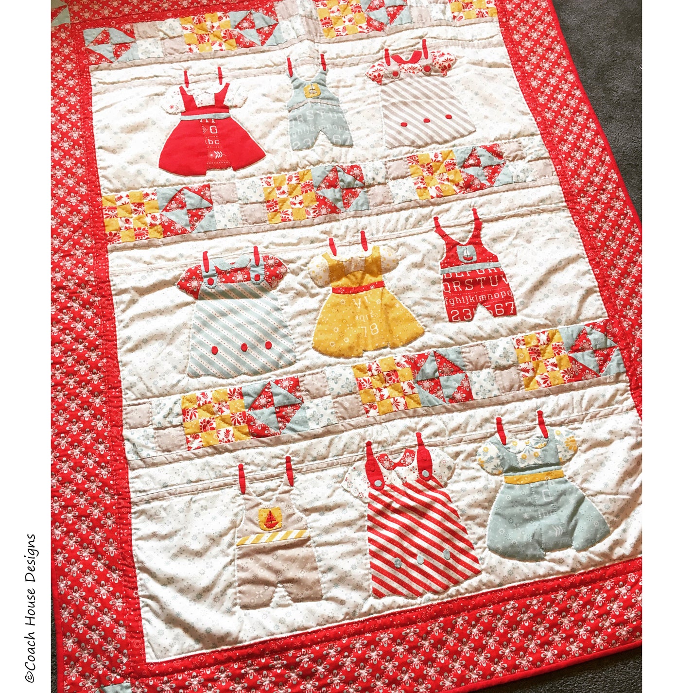 Wash Day Downloadable PDF Quilt Pattern – Coach House Designs US
